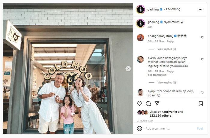 Gading Marten Pamer Foto Bareng Gisella Anastasia dalam Balutan Kimono - bangka.sonora.id