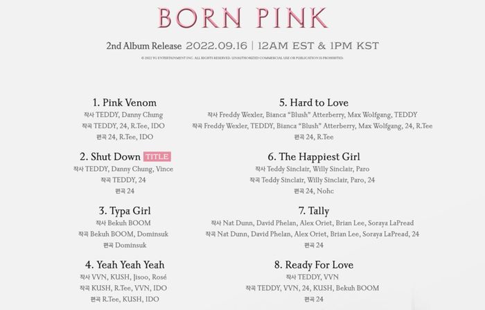 Fakta Album Born Pink BLACKPINK, Dibilang Enggak Memuaskan BLINK ...