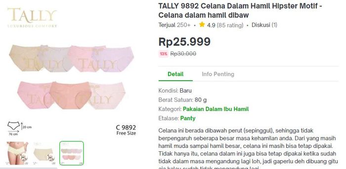 Rekomendasi Celana Dalam Hamil Terbaik dan Harga Murah, Cek di Sini! - Semua Halaman - Nakita