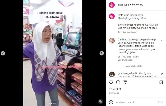 Maling Lebih Galak! Viral Emak-Emak Keciduk Curi Barang di Minimarket ... Maling Lebih Galak! Viral Emak-Emak Keciduk Curi Barang di Minimarket ...