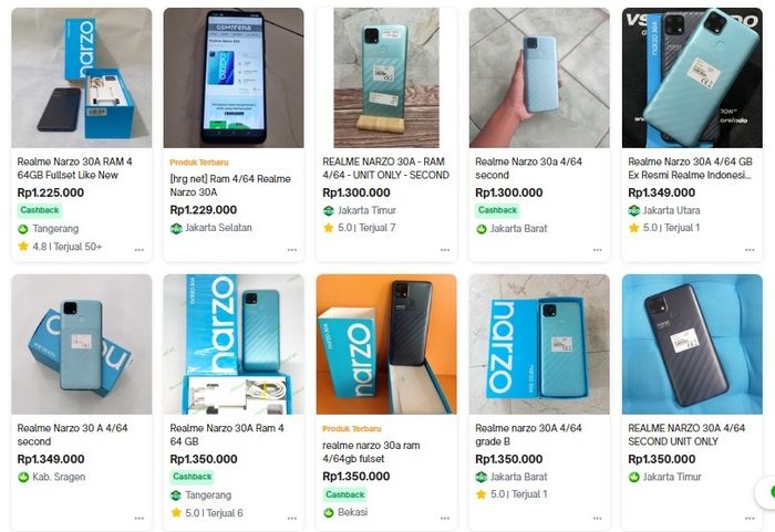 Harga HP Second Realme Narzo 30A 4/64GB September 2022, di Bawah Rp 1,5 ...