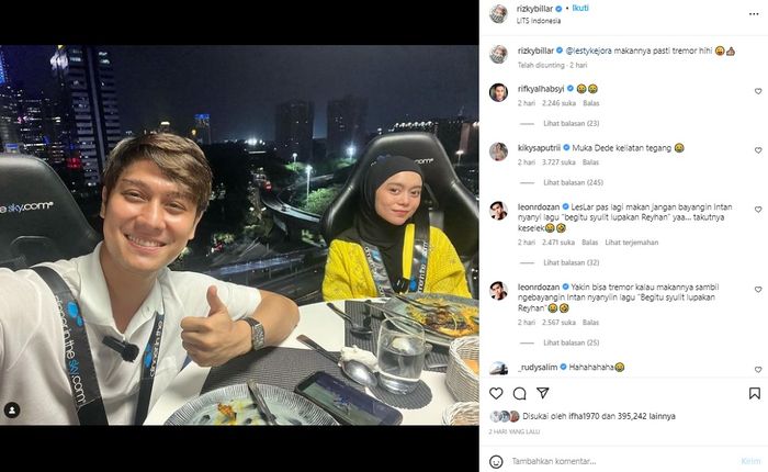 Lesti Kejora Diduga Alami KDRT dari Rizky Billar, Netizen Justru Geruduk Instagram Gilang Dirga ...