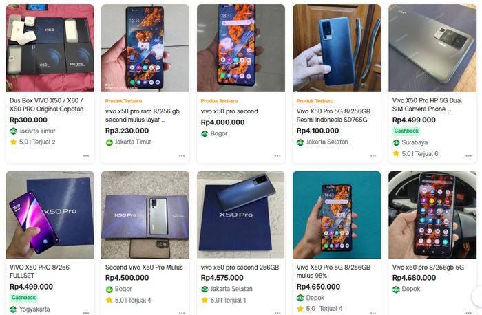 Harga HP Second Vivo X50 Pro September 2022, Flagship Cuma Rp 4 Jutaan ...
