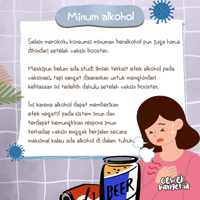 Awas 5 Aktivitas Ini adalah Pantangan Habis Suntik Vaksin Booster ...