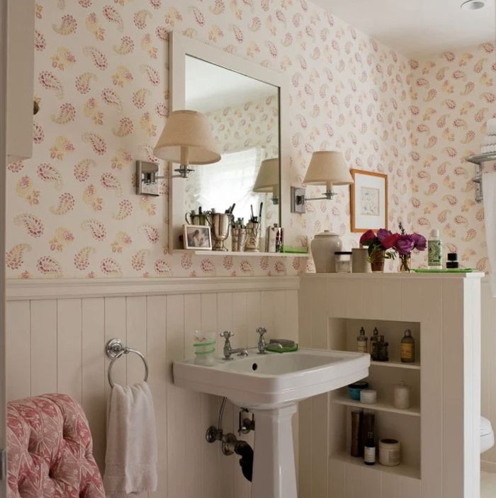 Ketagihan! Desain Kamar Mandi Aesthetic Gaya Shabby Chic Bikin Istri ...