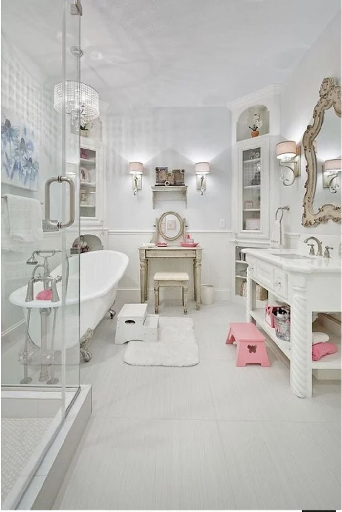 Ketagihan! Desain Kamar Mandi Aesthetic Gaya Shabby Chic Bikin Istri ...