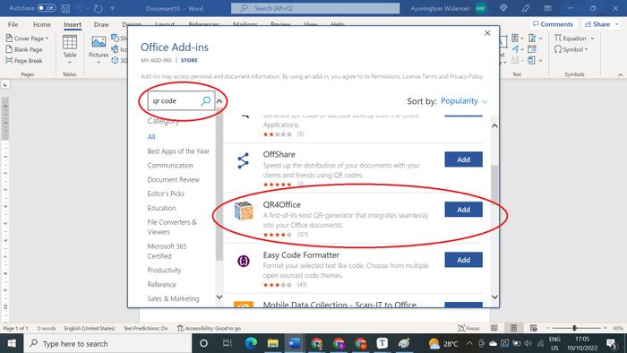 Cara Membuat Kode QR di Microsoft Word, Mudah, Cepat dan Gratis ...