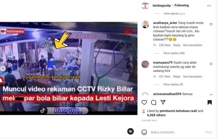 Viral, Video Rizky Billar Lempar Bola Biliar ke Lesti Kejora Beredar ...