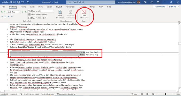 Cara Menghapus Halaman Kosong Microsoft Word, Mudah dan Cepat ...