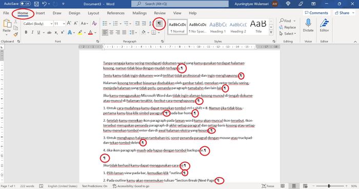 Cara Menghapus Halaman Kosong Microsoft Word, Mudah dan Cepat ... Cara Menghapus Halaman Kosong Microsoft Word, Mudah dan Cepat ...