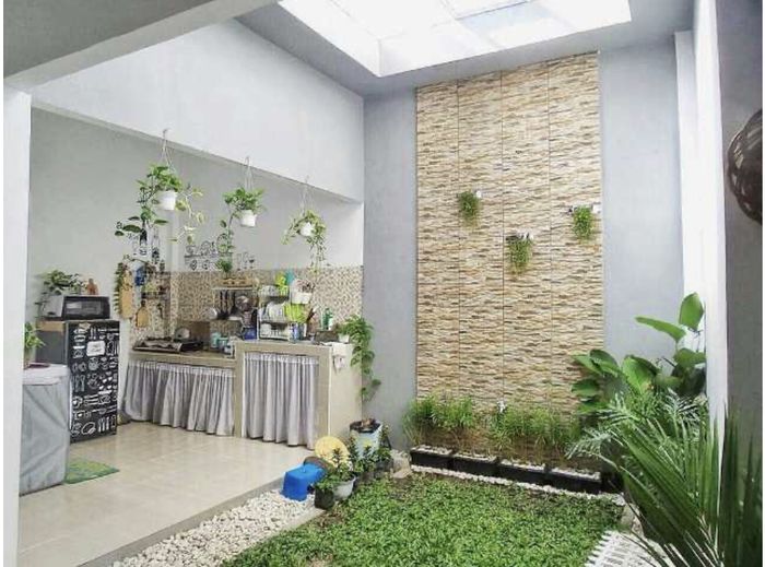 Taman Belakang Rumah Kuncinya, Desain Dapur Tanpa Sekat dengan Ruang ...