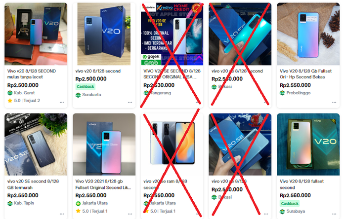 Harga HP Second Vivo V20 8/128GB Oktober 2022, Cuma Rp 2 Jutaan Loh! - Nextren.grid.id