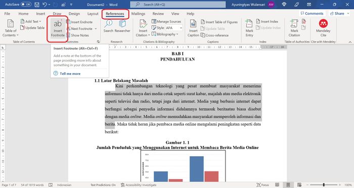 Cara Menulis Footnote Dengan Nomor Berurutan Secara Otomatis di Word ... Cara Menulis Footnote Dengan Nomor Berurutan Secara Otomatis di Word ...