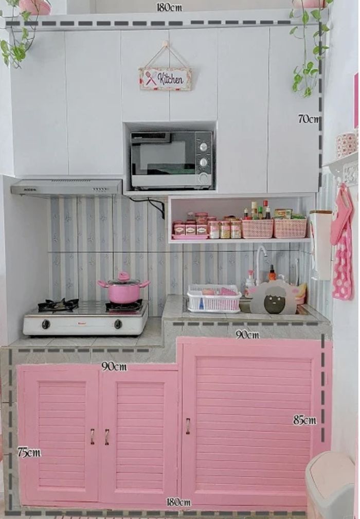 Biayanya Murah Kok, Desain Dapur Sempit Tapi Rapi Ini Dijamin Bikin ...