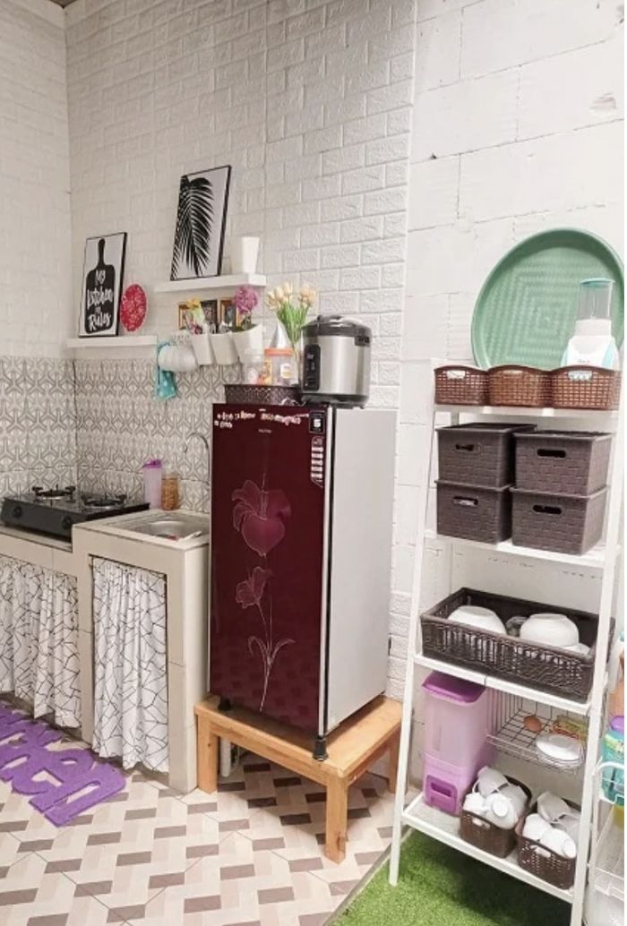 Biayanya Murah Kok, Desain Dapur Sempit Tapi Rapi Ini Dijamin Bikin ...