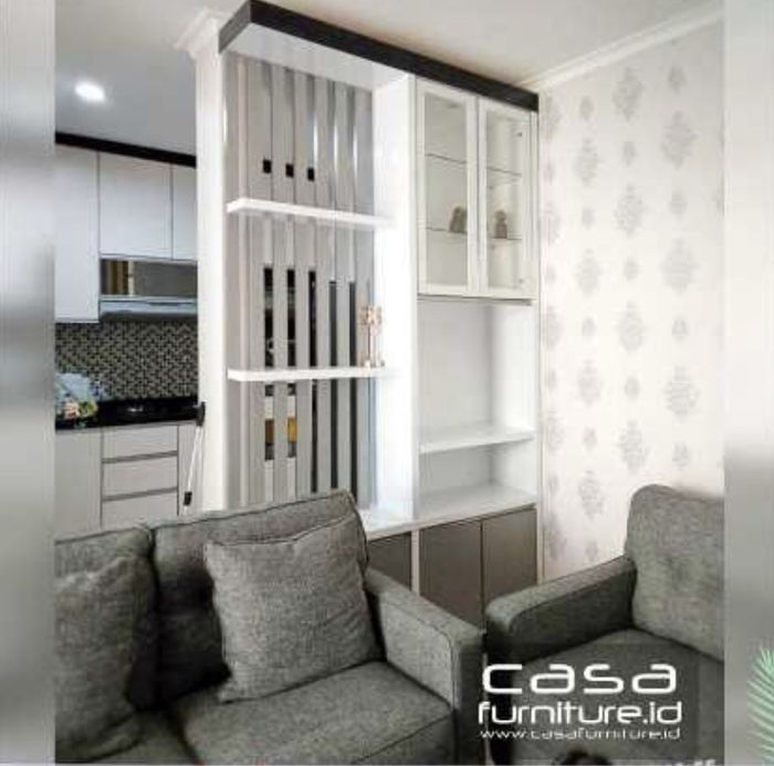 Simpel! Desain Sekat Dapur dan Ruang Keluarga Memulas Kesan Elegan di ...