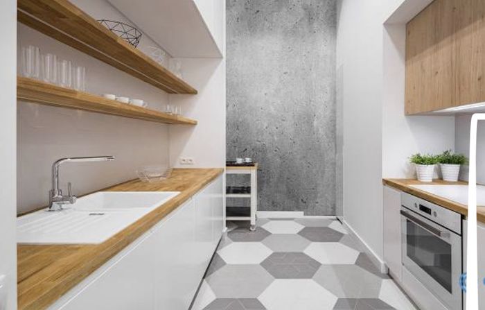 Biayanya Murah Kok, Desain Dapur Sempit Tapi Rapi Ini Dijamin Bikin ...