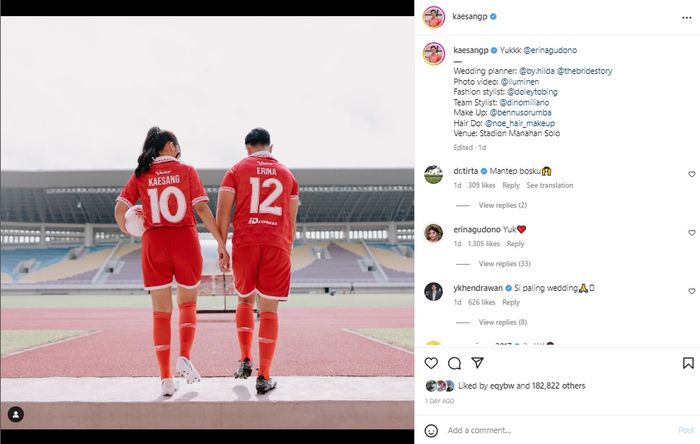 Kaesang Pamer Foto Pakai Jersey Bola Bareng Erina Gudono, Terkuak ... Kaesang Pamer Foto Pakai Jersey Bola Bareng Erina Gudono, Terkuak ...