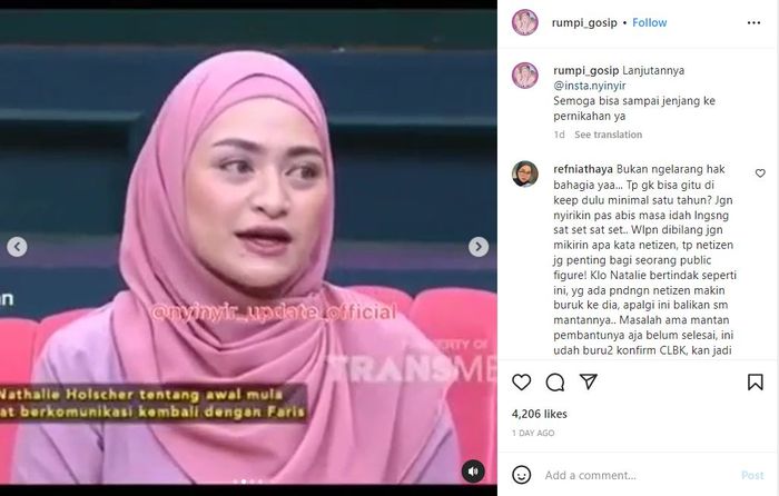 Kini Mesra Lagi, Nathalie Holscher Ungkap Alasannya Dulu Putus dengan Faris, Janda Sule Akhirnya ...