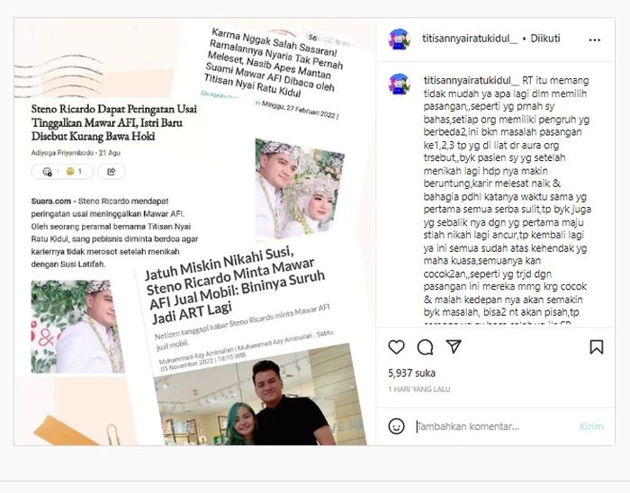 Steno Ricardo Pilih Nikahi ART dan Dikabarkan Bangkrut hingga Minta ...