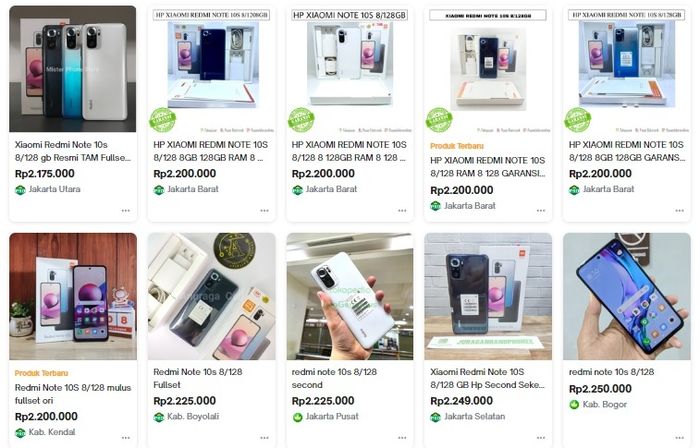 Harga HP Second Redmi Note 10s 8/128GB November 2022, RAM Jumbo 2 ...