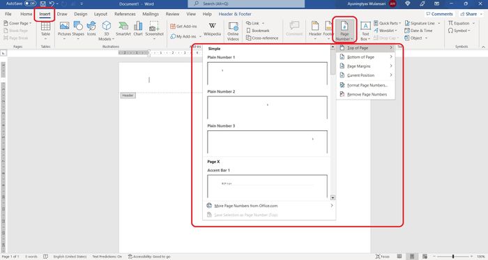 Cara Membuat Nomor Halaman di Microsoft Word, Skripsi Jadi Rapih - Nextren.grid.id