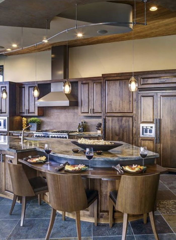 Kitchen Set Dibuat Seperti Begini, Foto Desain Dapur Terlihat Rustic ...