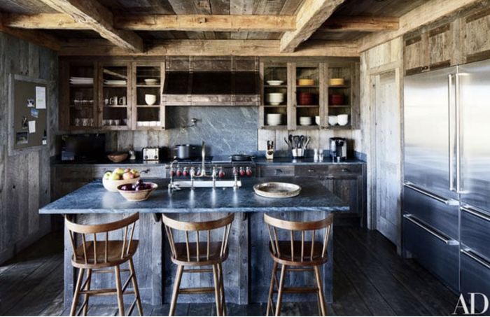 Kitchen Set Dibuat Seperti Begini, Foto Desain Dapur Terlihat Rustic ...