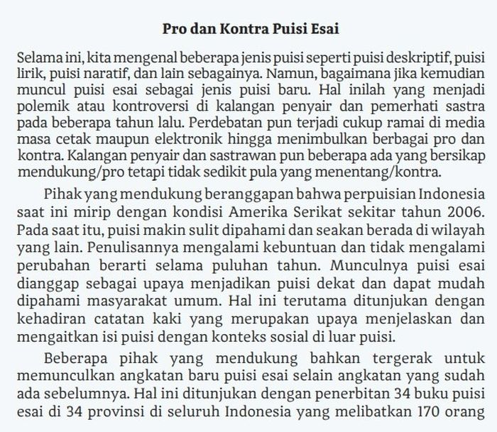 Bahasa Indonesia Kelas X SMA: 5 Kosakata Baru dalam Teks 'Pro dan ...