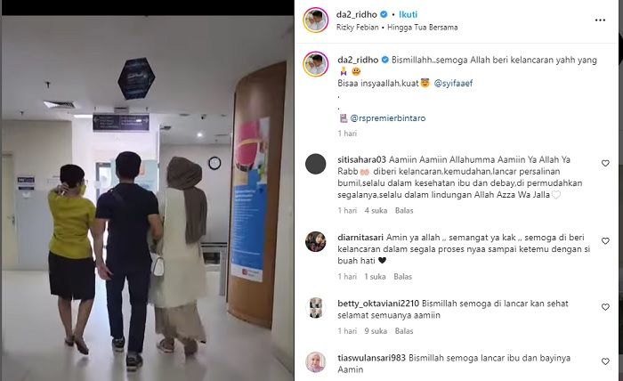 Istri Ridho DA Melahirkan Anak Pertama yang Cantik, Ini Momen Kesigapan ...