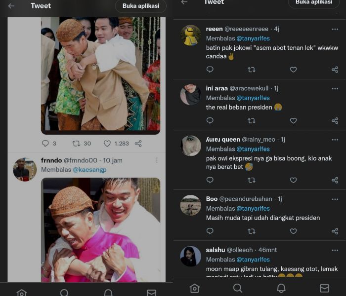 Perbedaan Ekspresi Jokowi Saat Gendong Kaesang Pangarep dan Gibran ... Perbedaan Ekspresi Jokowi Saat Gendong Kaesang Pangarep dan Gibran ...