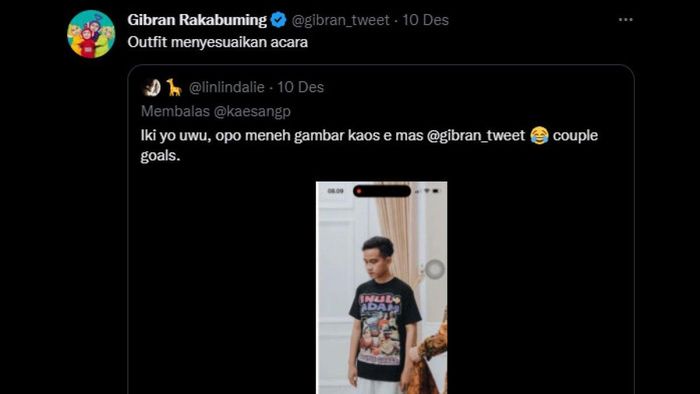 Nyelenehnya Gibran Rakabuming Santuy Pakai Kaos Inul + Adam Couple ... Nyelenehnya Gibran Rakabuming Santuy Pakai Kaos Inul + Adam Couple ...