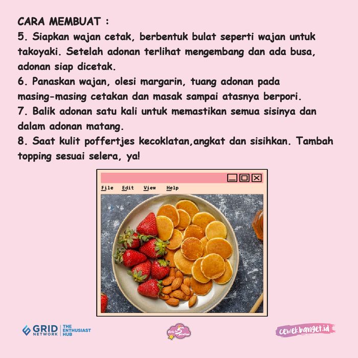 Resep Mini Pancake atau Pofferjes Buat Camilan Simple dan Enak ...