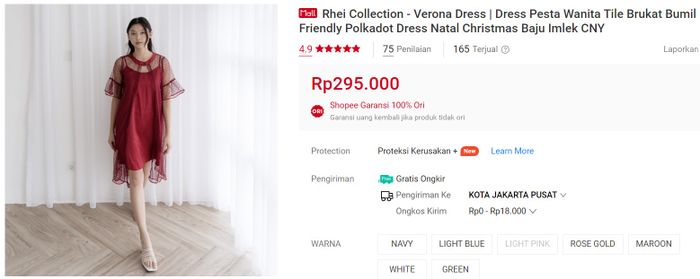 5 Dress Natal Murah Simpel Feminin Nuansa Merah Harga di Bawah Rp 500 ...