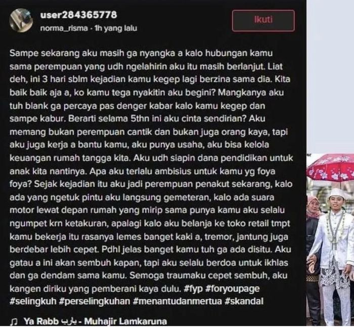 Jawaban Arti Mimpi Suami Selingkuh dengan Ibu Mertua, Foto Nikah Norma Risma Disebarkan - Fotokita
