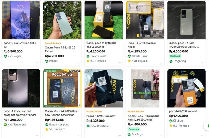 Harga HP Second POCO F4 6/128GB Januari 2023, Flagship Rp 4 Jutaan ...