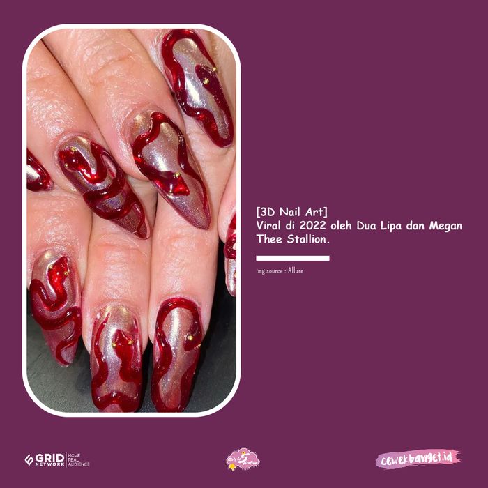 Tren Nail Art 2023. Dari yang Simple hingga Paling Aneh Ada! - CewekBanget