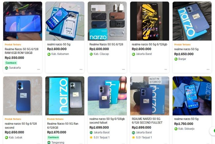 Harga HP Second Realme Narzo 50 5G Januari 2023, Kini Cuma Rp 2 Jutaan ...