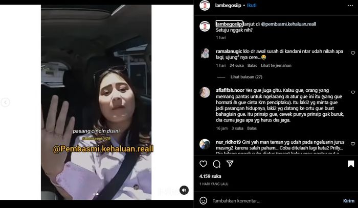 Prilly Latuconsina Ogah Diatur-atur dan Dilarang oleh Kekasih, Netizen Pro dan Kontra dengan ...