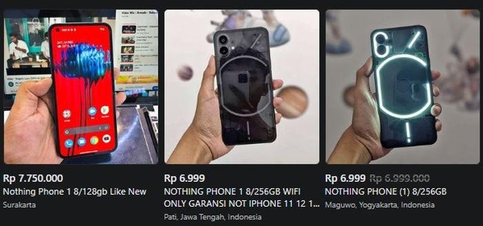 Harga HP Second Nothing Phone (1) Februari 2023, Cuma Rp 6 Jutaan ...