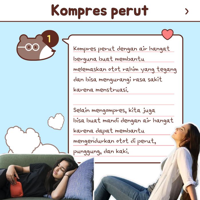 5 Cara Cepat Meredakan Kram Perut Saat Menstruasi. Jadi Nyaman! - CewekBanget