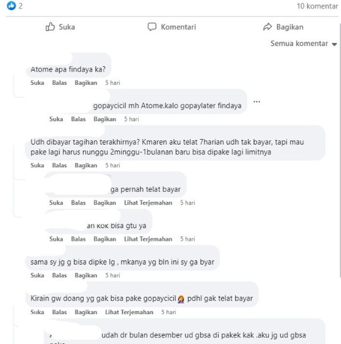 Pasca Telat Bayar Berapa Lama Limit Gopaylater Cicil Bisa Digunakan