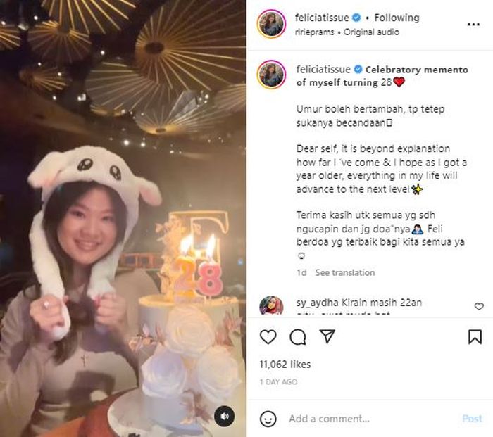 BAHAGIA Ditinggal Nikah Kaesang Pangarep, Begini Nasib Felicia Tissue ...