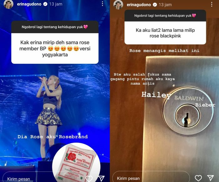 Wajah Erina Gudono Disebut Mirip Rose BLACKPINK Versi Lokal, Jawaban ...