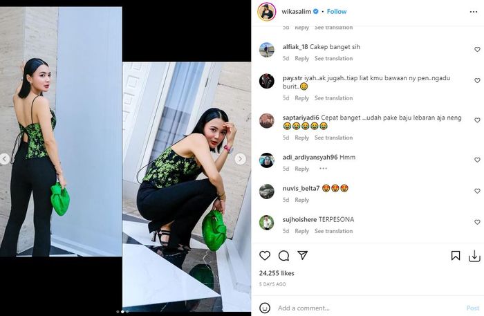 Janda Jongkok Bikin Puasa Batal! Gaya Seksi Wika Salim Tuai Komentar - Stylo