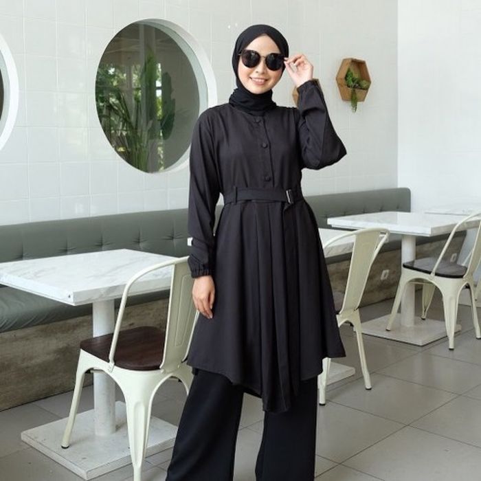 Rekomendasi Tunik Warna Hitam Premium Murah untuk Baju Lebaran - Stylo