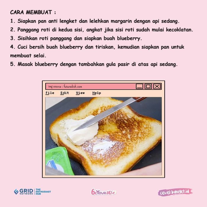 Resep Roti Viral Ex Boyfriend Toast. Gampang dan Enak Banget! - CewekBanget