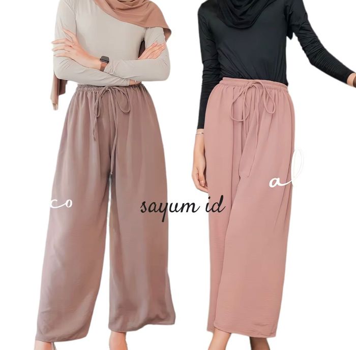 3 Model Celana Kulot untuk Wanita Berhijab Agar Tidak Terlihat Bantet ...