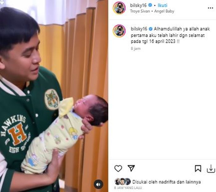 Lama Tak Terdengar Kabarnya, Billy Syahputra Umumkan Kelahiran Anak Pertama