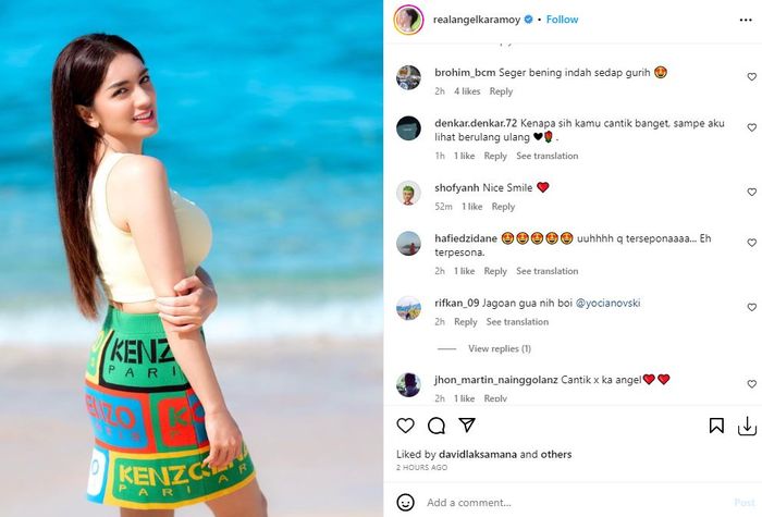 Janda Bening Sedap Gurih! Angel Karamoy Disorot Saat Pakai Rok Mini Rajut di Pantai - Stylo